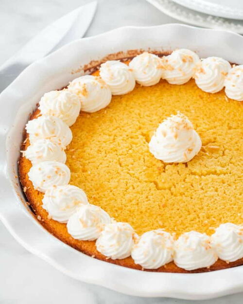 3-Layer Impossible Pie | FaveSouthernRecipes.com