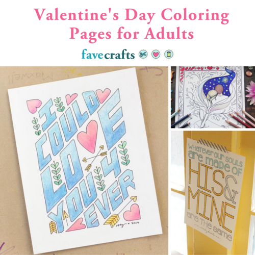 24 Valentine's Day Coloring Pages for Adults | FaveCrafts.com