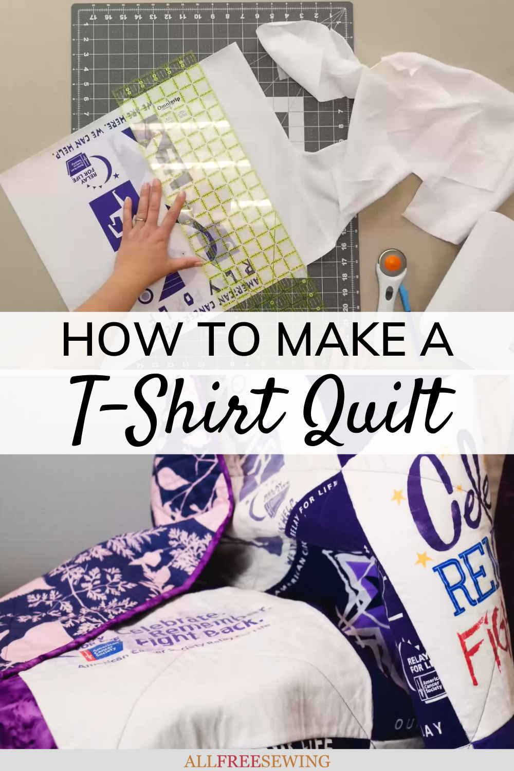 How to Make a T-Shirt Quilt (Video Tutorial) | AllFreeSewing.com