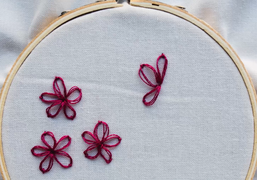 Lazy Daisy Stitch Tutorial | AllFreeSewing.com