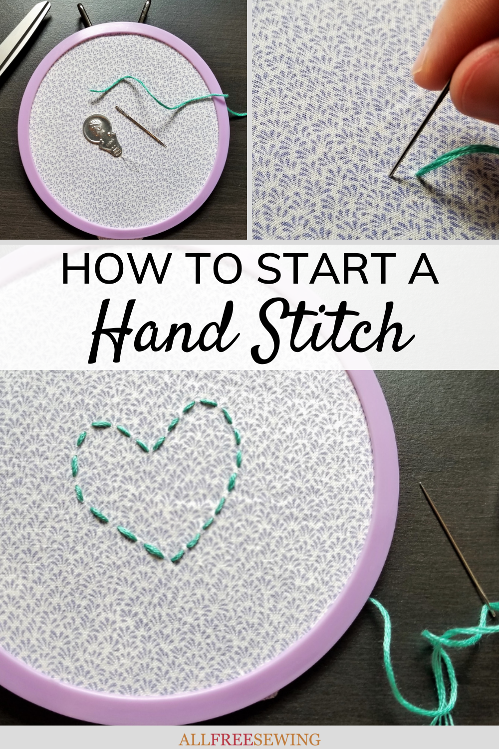 How to Start a Hand Stitch | AllFreeSewing.com