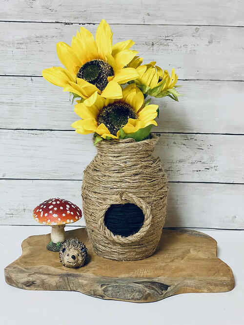 Diy Dollar Tree Beehive Vase | DIYIdeaCenter.com