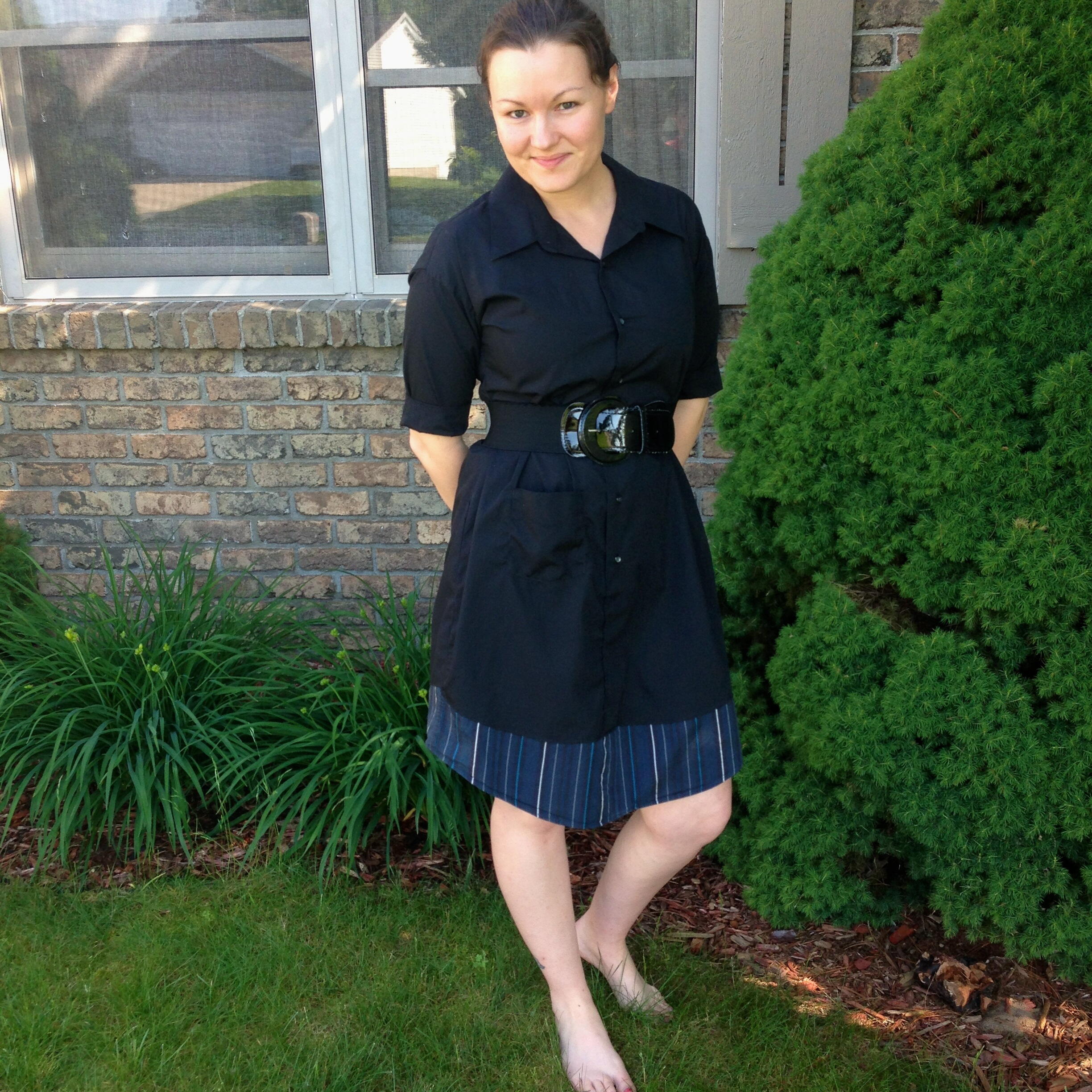 Surprisingly Simple Upcycled Dress | AllFreeSewing.com
