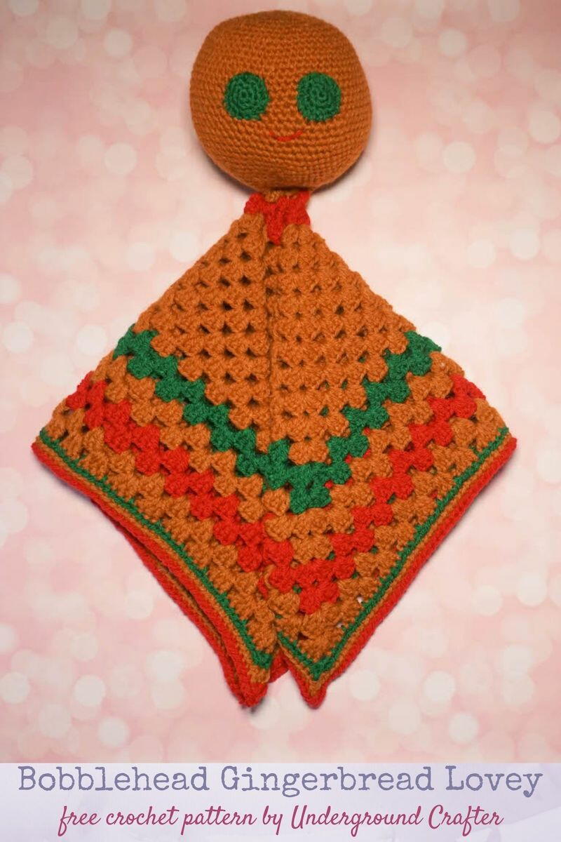 Bobblehead Gingerbread Lovey | AllFreeHolidayCrafts.com