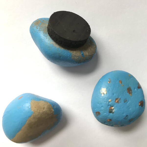 Robins Egg Painted Rock Magnets | FaveCrafts.com