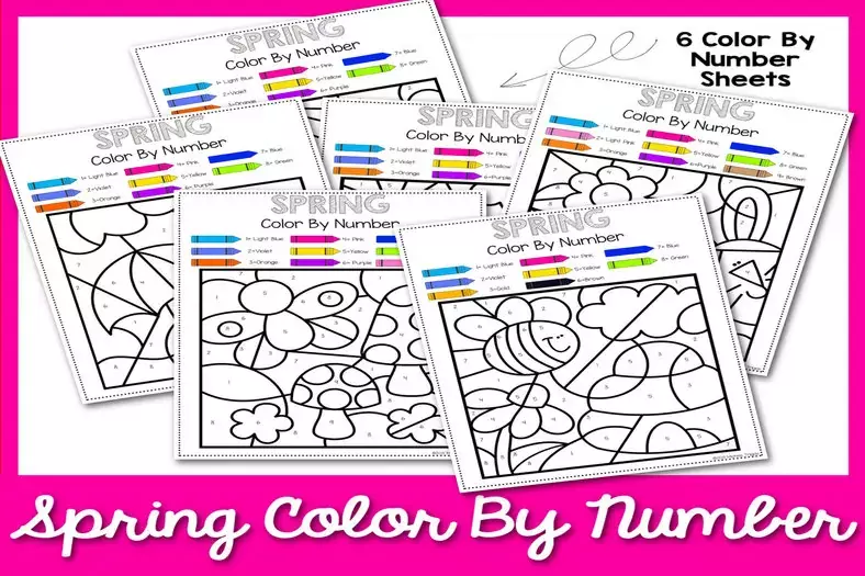 Spring Color By Number Free Download! | AllFreeHolidayCrafts.com