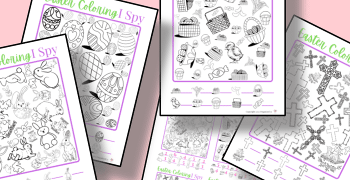 Free Coloring Pages For Easter I-spy Activity | AllFreeKidsCrafts.com