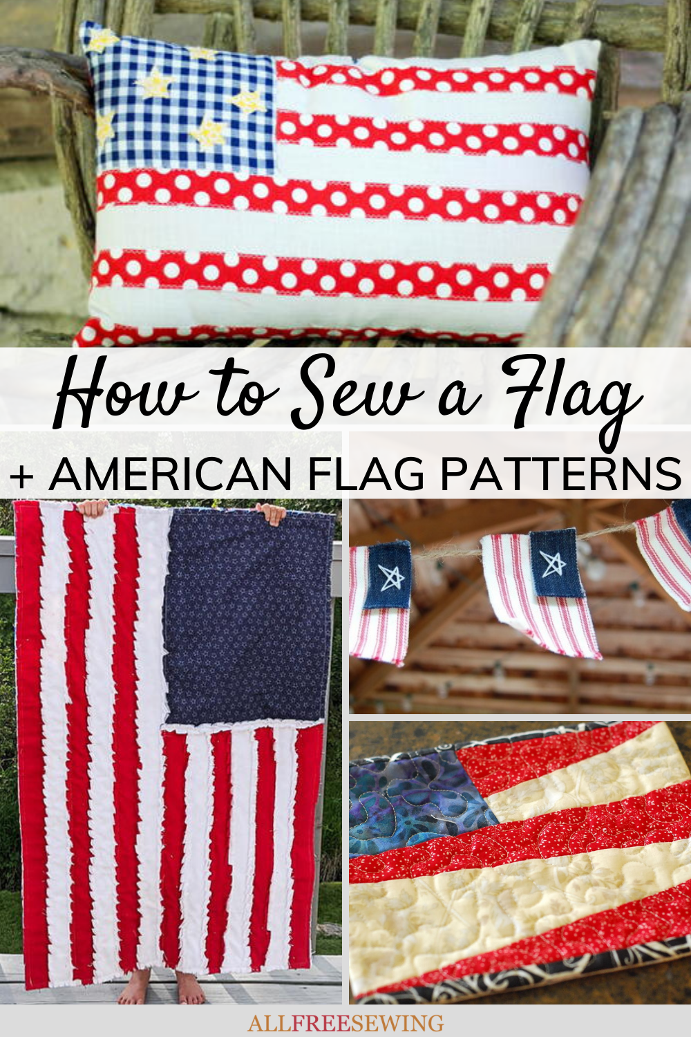 How to Sew a Flag + 10 American Flag Patterns | AllFreeSewing.com