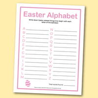 Printable Easter Alphabet | FaveCrafts.com