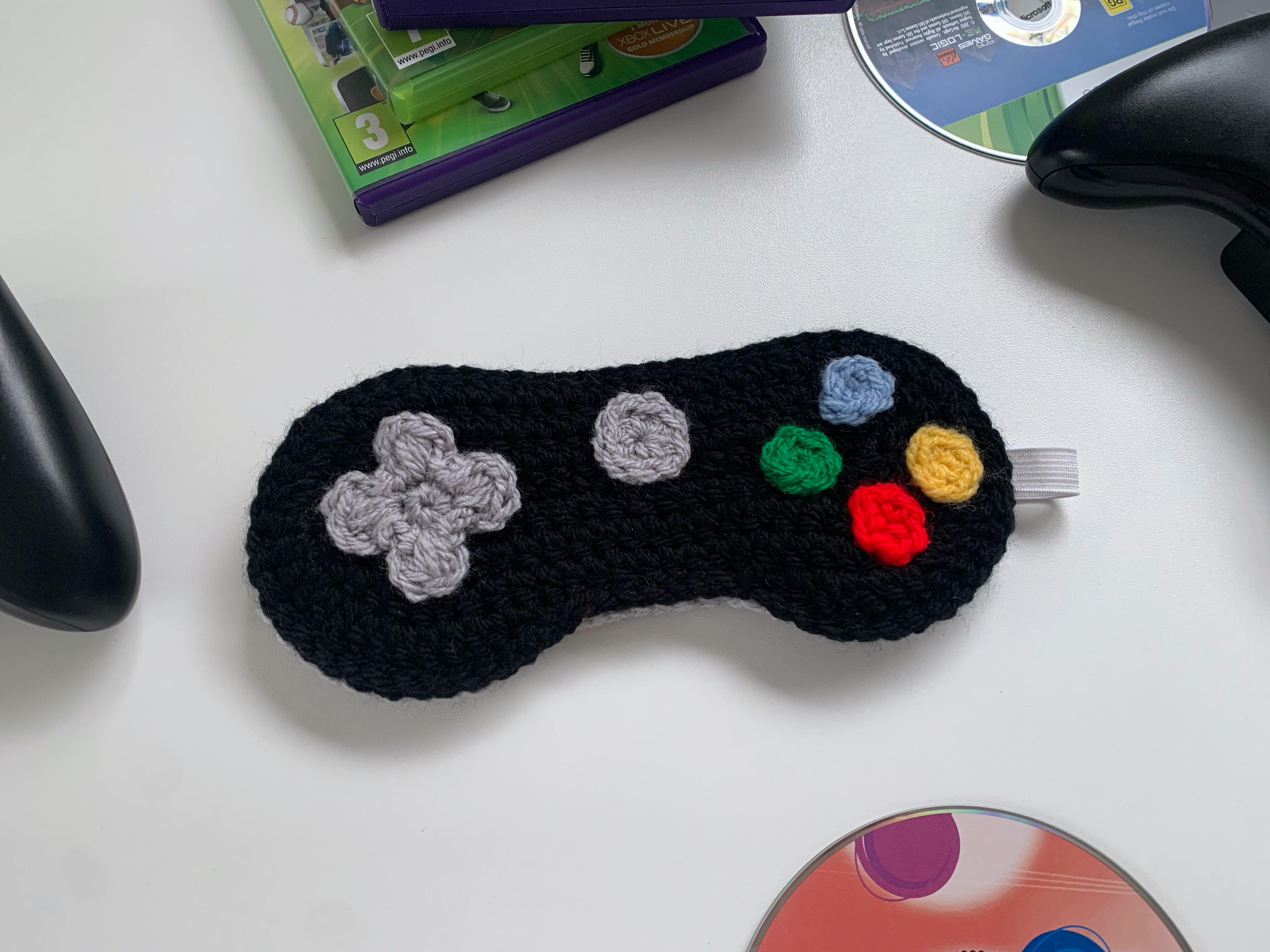 Gamer Eye Mask | AllFreeCrochet.com
