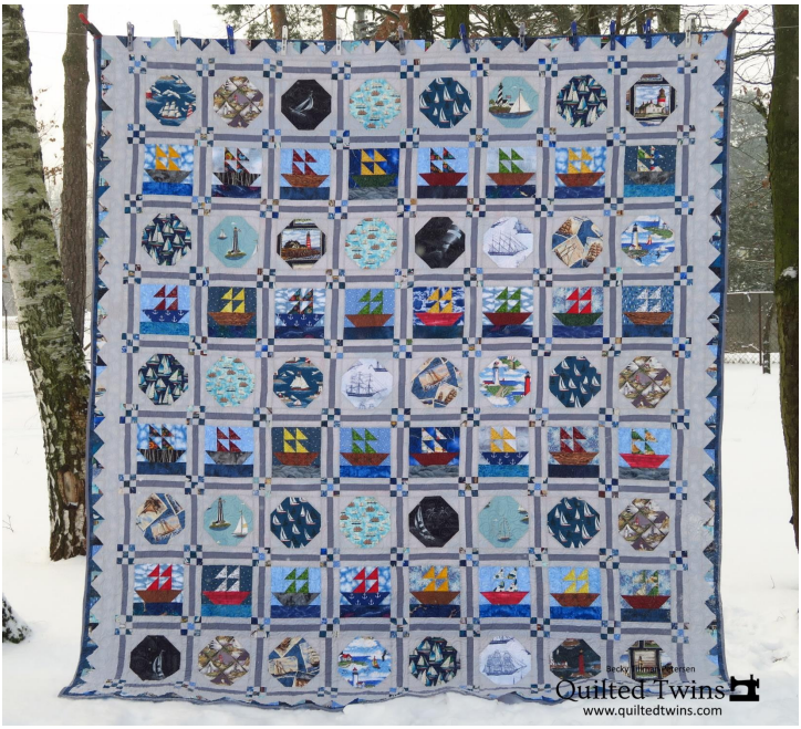 Water Ways King Size Quilt Pattern | FaveQuilts.com