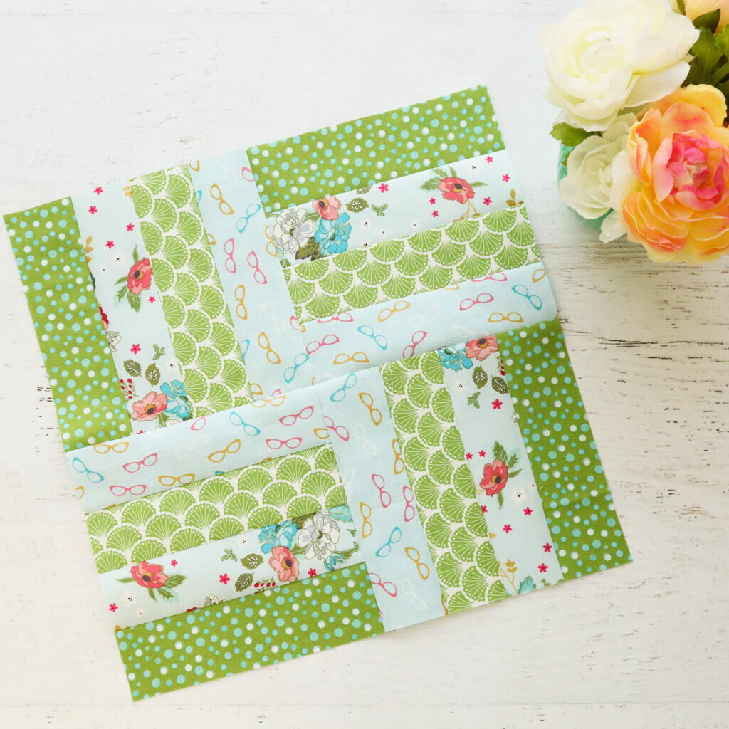 Rail Fence Quilt Block Pattern | FaveQuilts.com