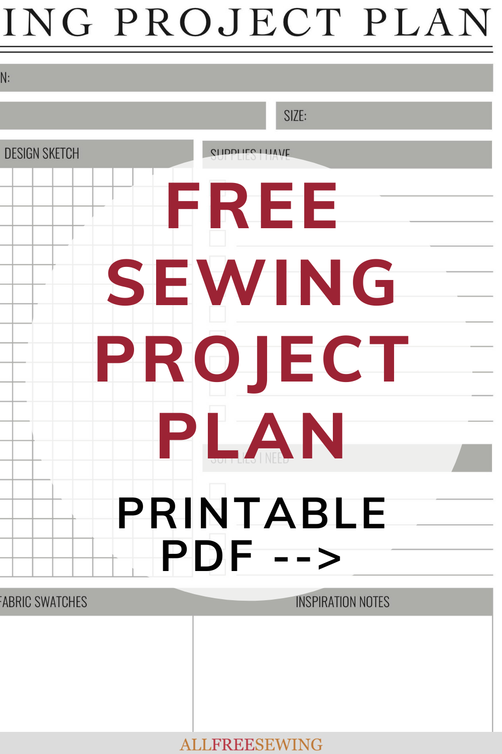 Sewing Project Plan (Free Printable) | AllFreeSewing.com