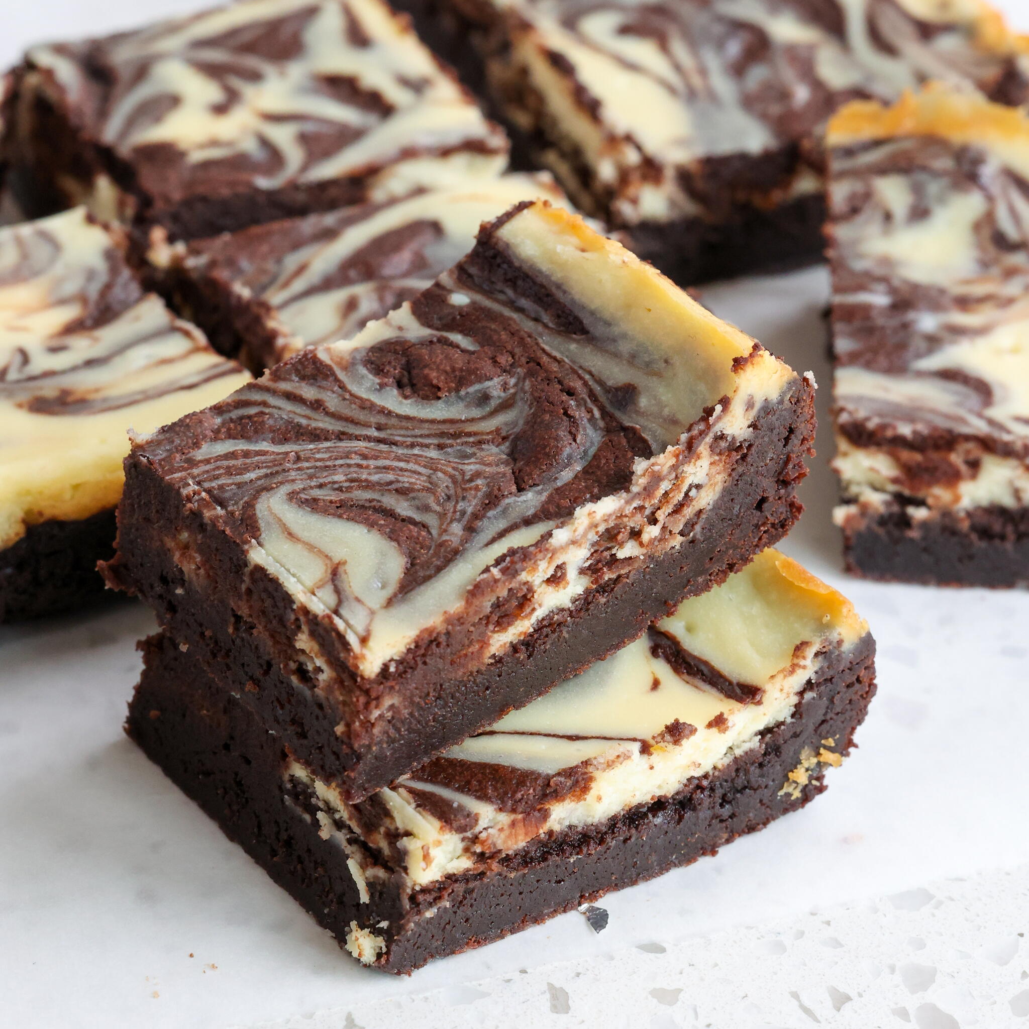 Cream Cheese Brownies | TheBestDessertRecipes.com