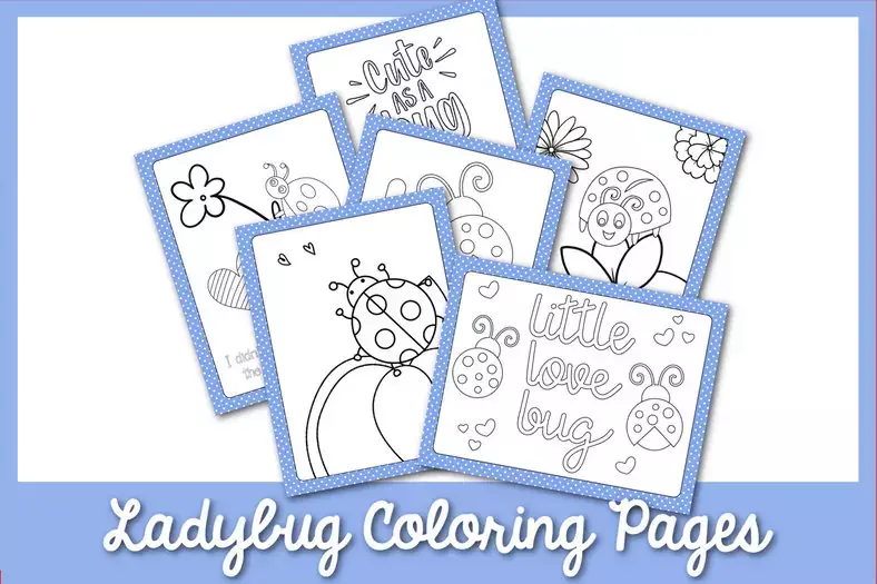 The Cutest Ladybug Coloring Pages | FaveCrafts.com