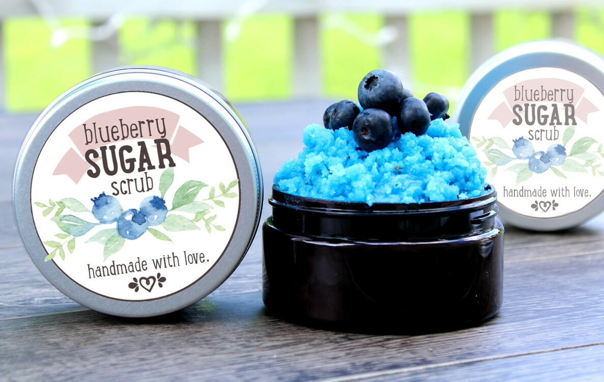 Blueberry Sugar Scrub Recipe | DIYIdeaCenter.com