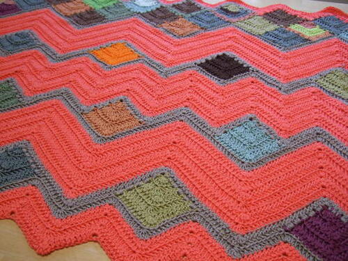 Zig Zag Classic Ripple Afghan | AllFreeCrochet.com