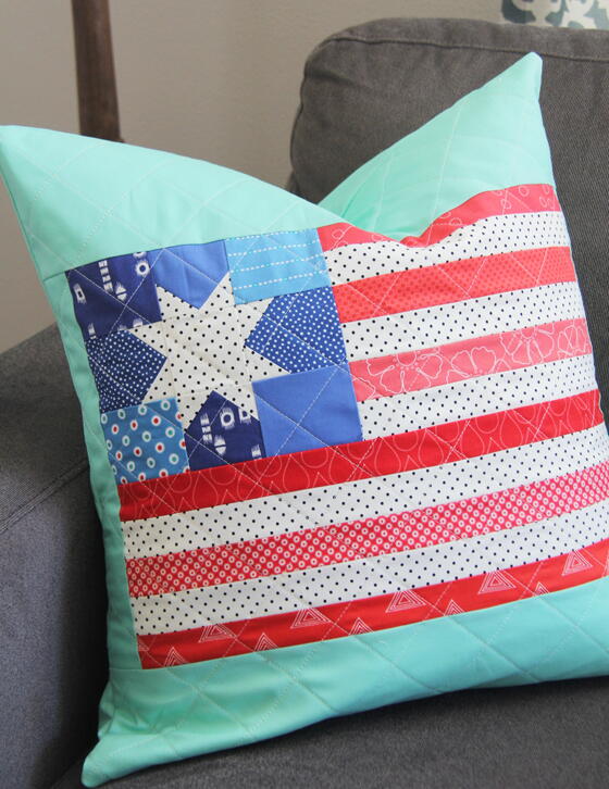 American Flag Quilt Block Pattern | FaveQuilts.com
