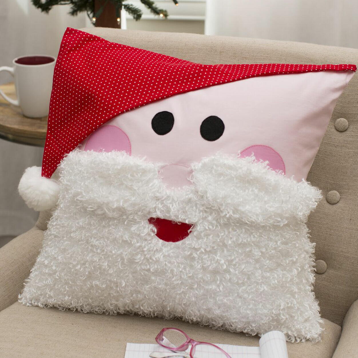How to Make a Santa Pillow | FaveCrafts.com