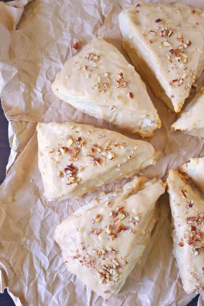Scrumptious Maple Pecan Scones | FaveSouthernRecipes.com