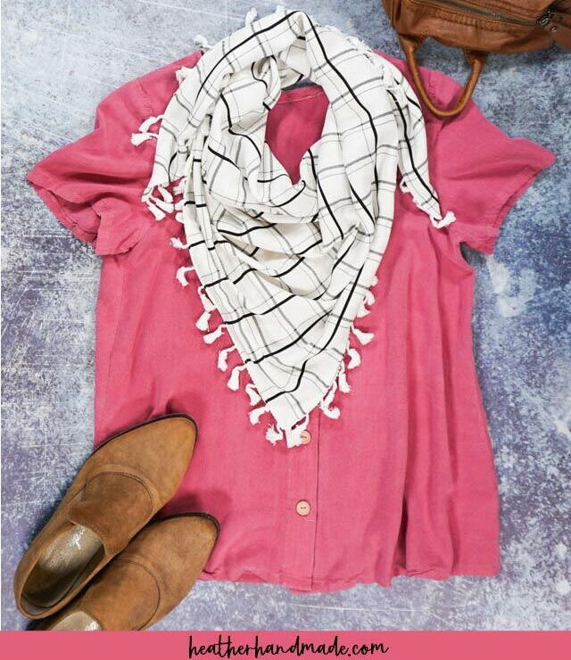 How To Make A Triangle Scarf | AllFreeSewing.com