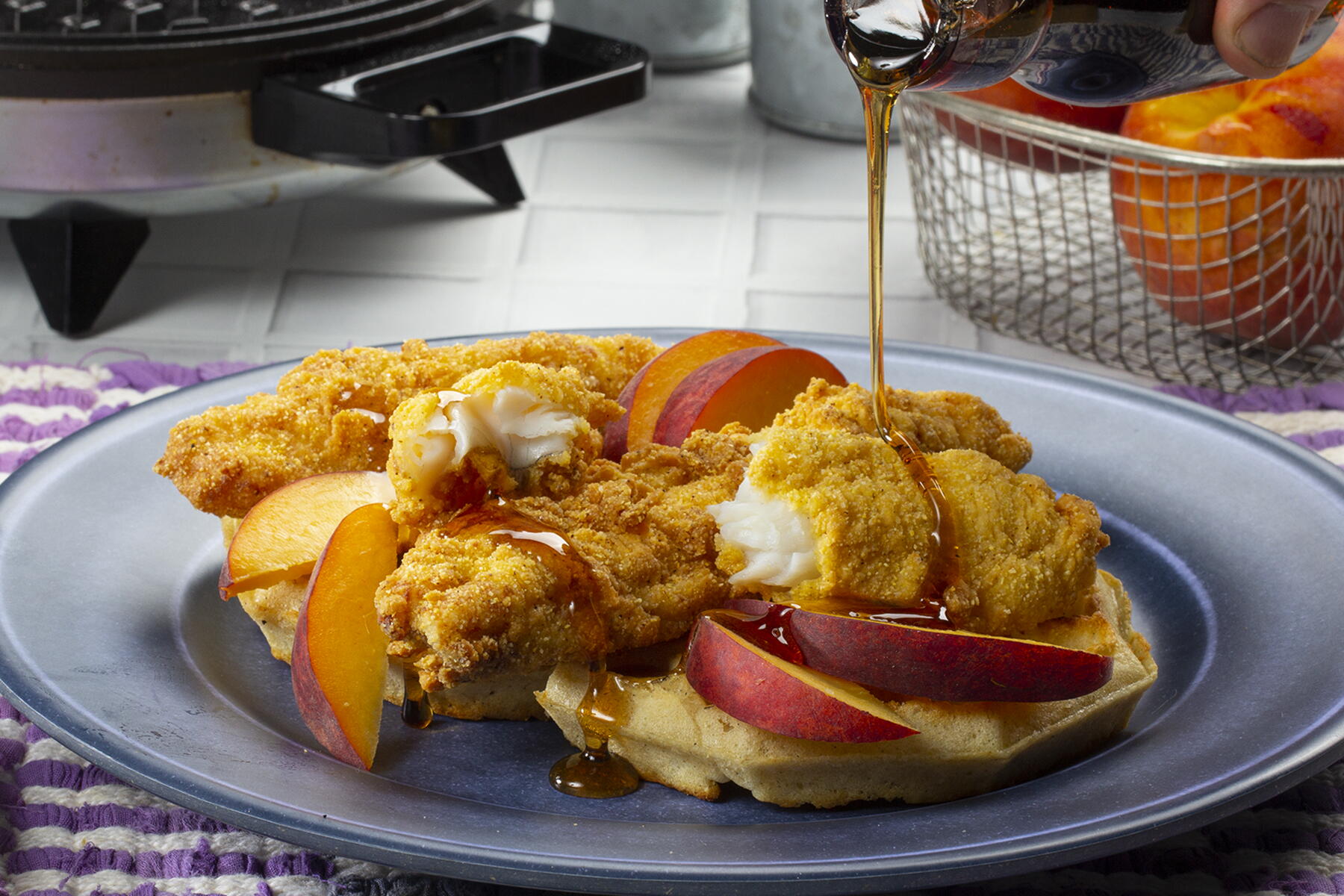 Crispy Catfish and Waffles | MrFood.com