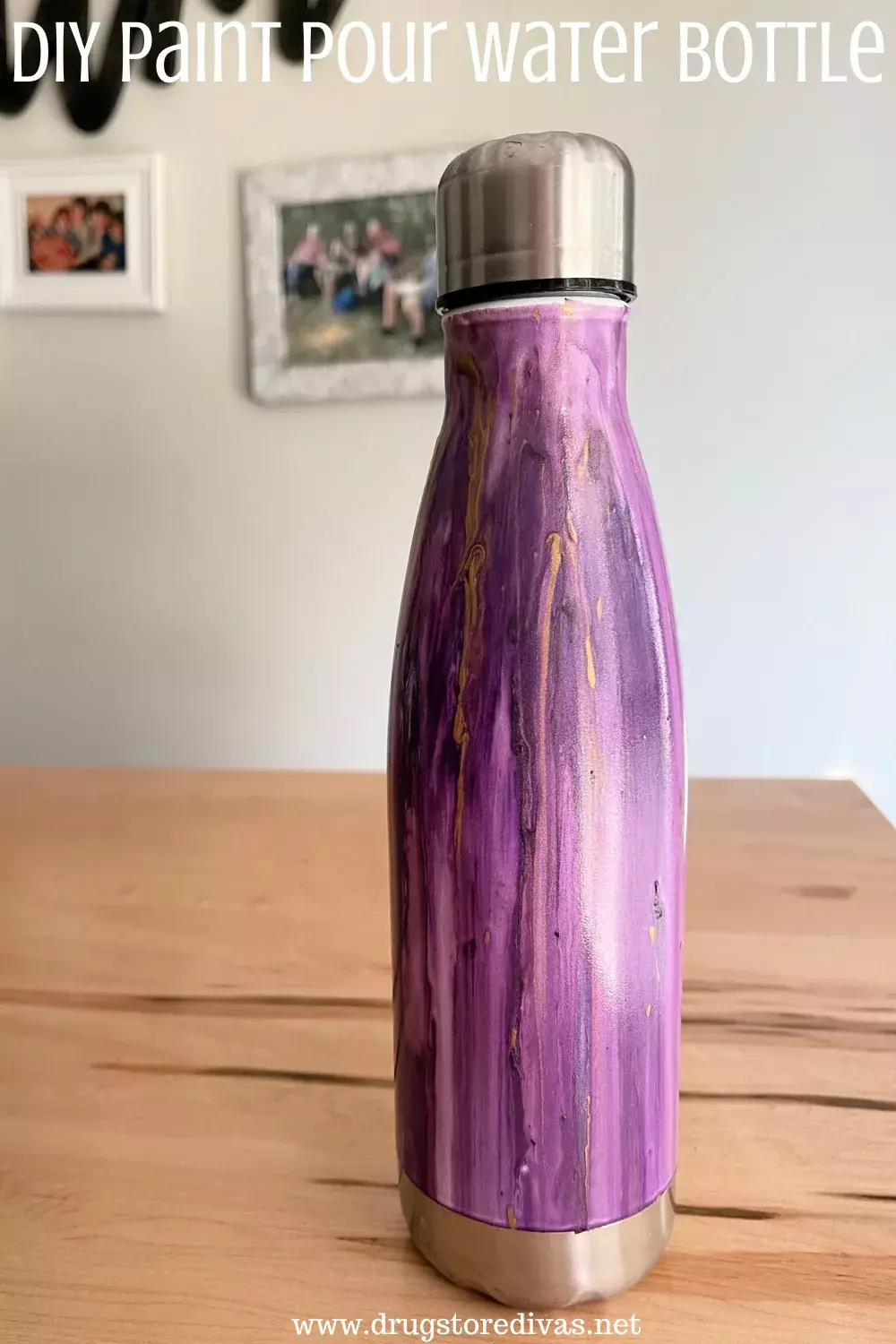 Paint Pour Waterbottle | FaveCrafts.com