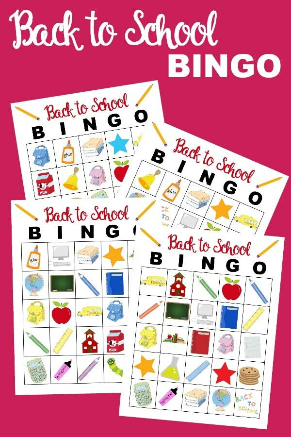 Back To School Bingo | AllFreePaperCrafts.com