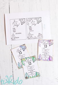 Printable Crystal Themed Party Invitation | FaveCrafts.com