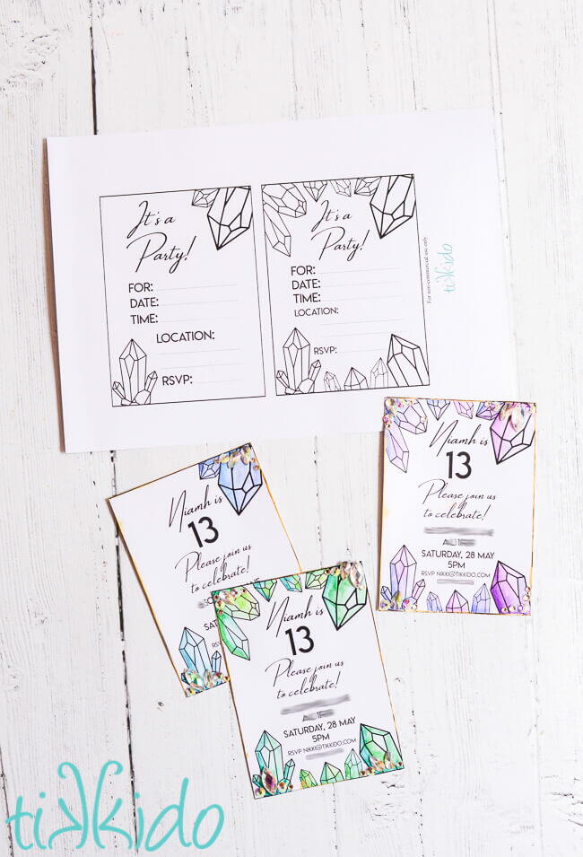 Printable Crystal Themed Party Invitation | FaveCrafts.com