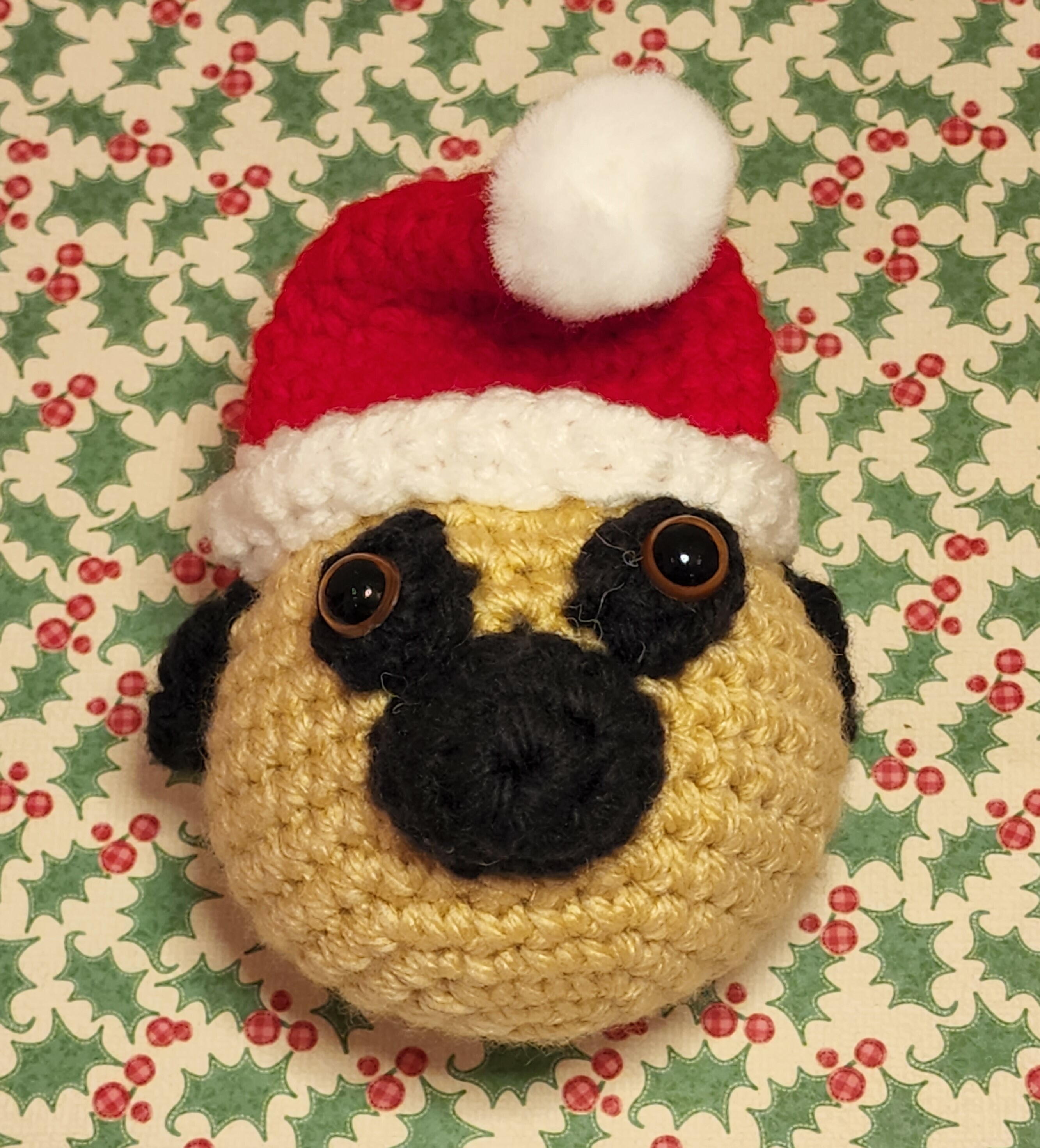 Pug Ornament | AllFreeChristmasCrafts.com