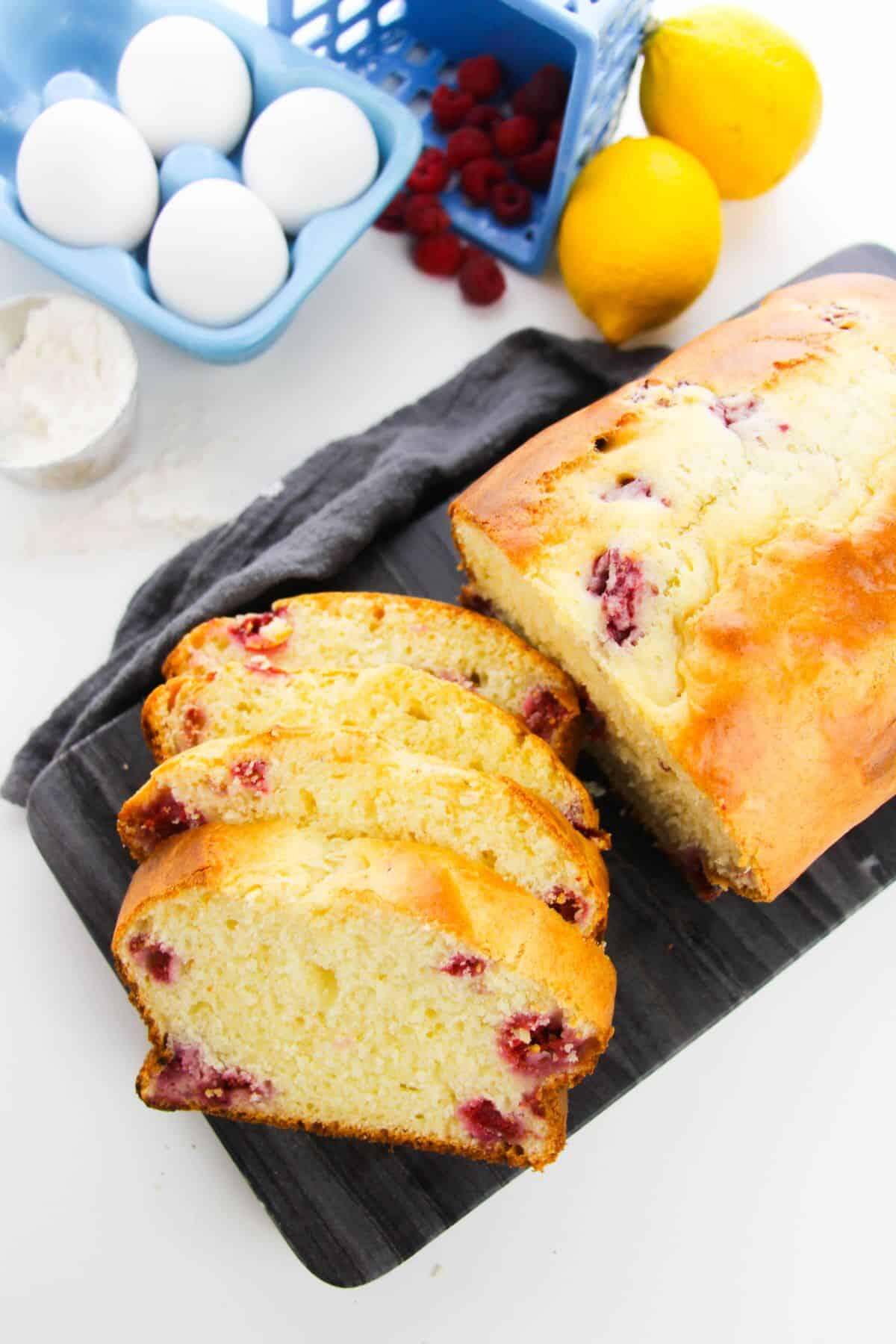 Lemon Raspberry Loaf | FaveSouthernRecipes.com