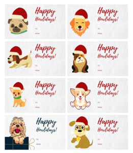 Happy Howlidays Gift Tags | FaveCrafts.com