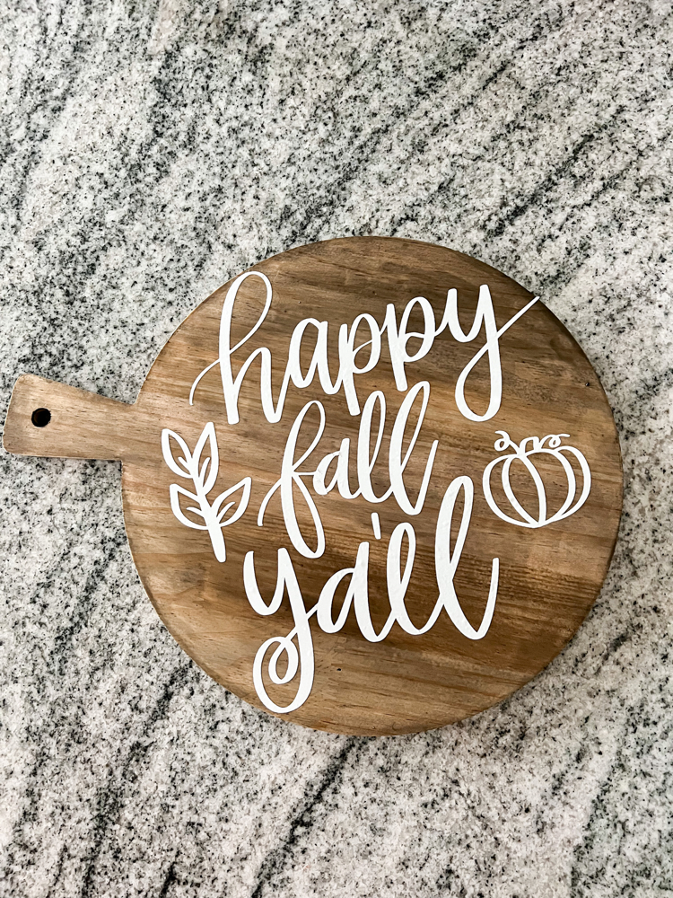 DIY Fall Cutting Board | DIYIdeaCenter.com