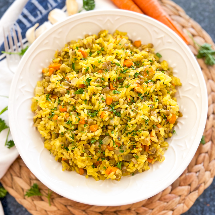 Heart-healthy Rice With Lentils | Quick, Easy & Delicious Recipe ...