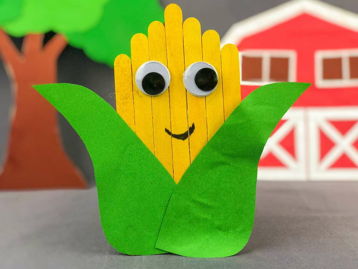 Fun Harvest Sweet Corn Craft For Kids AllFreeHolidayCrafts Fun Harvest Sweet Corn Craft For Kids AllFreeHolidayCrafts