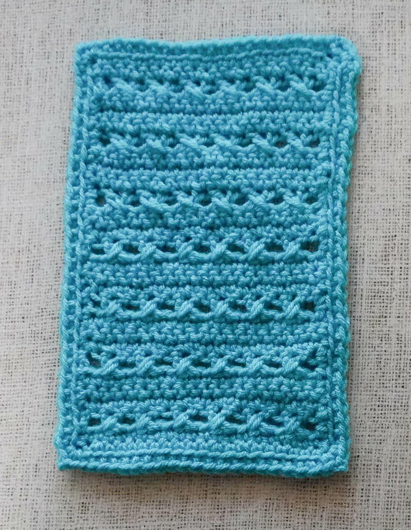 Dc Cross Stitch Stripes Section | AllFreeCrochetAfghanPatterns.com