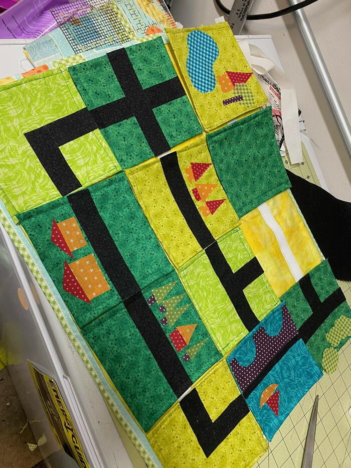 Quilted Puzzle Play Mat | FaveCrafts.com
