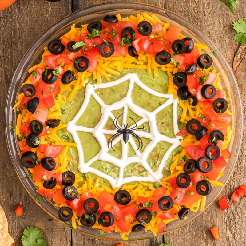 Spider Web Taco Dip | RecipeLion.com