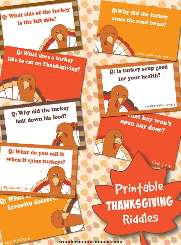 Printable Thanksgiving Riddles For Kids | AllFreeKidsCrafts.com