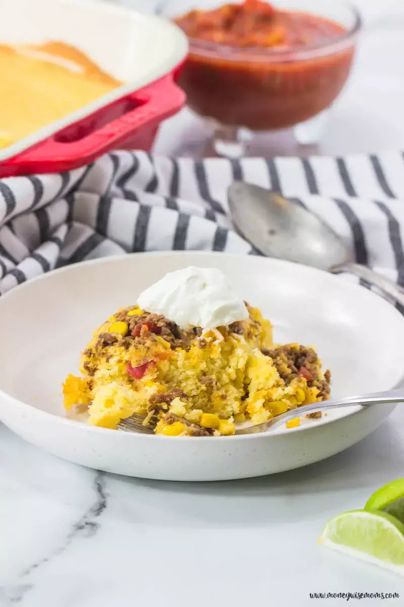 Taco Cornbread Casserole | AllFreeCasseroleRecipes.com