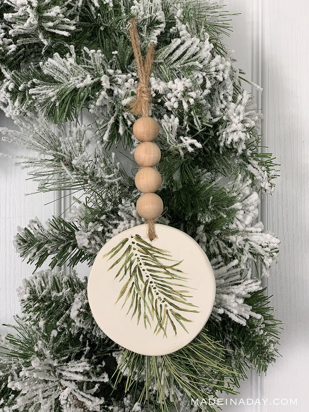 Sprig Clay Ornament | AllFreeChristmasCrafts.com