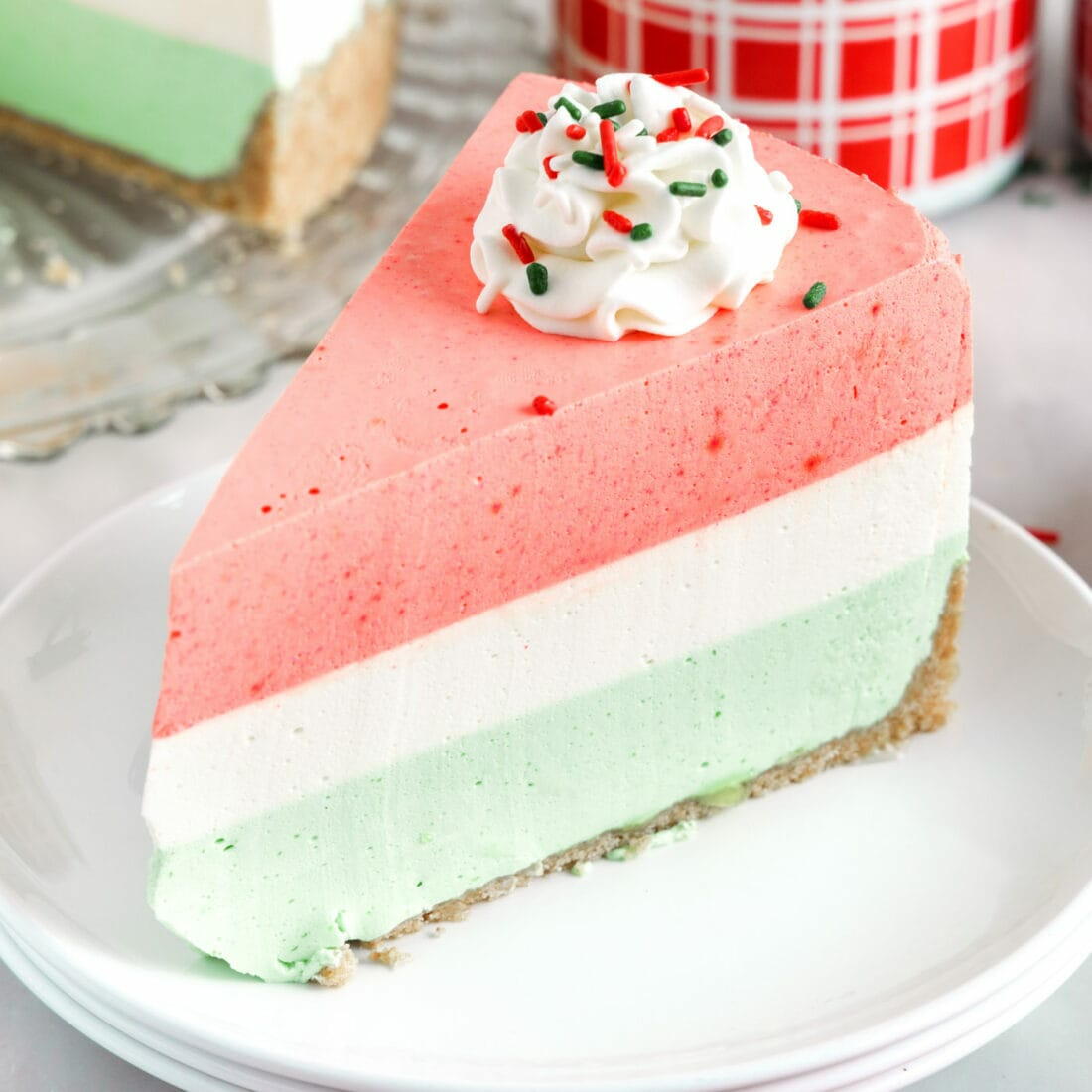 Layered Jello Pie | TheBestDessertRecipes.com