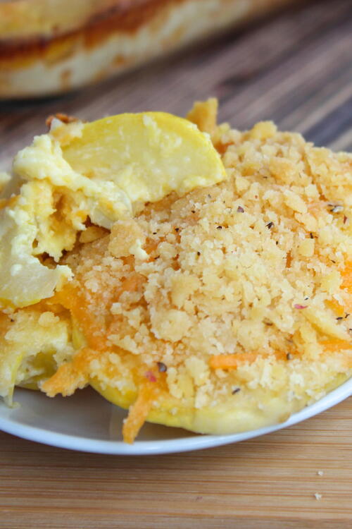 Old Fashioned Squash Casserole | FaveHealthyRecipes.com