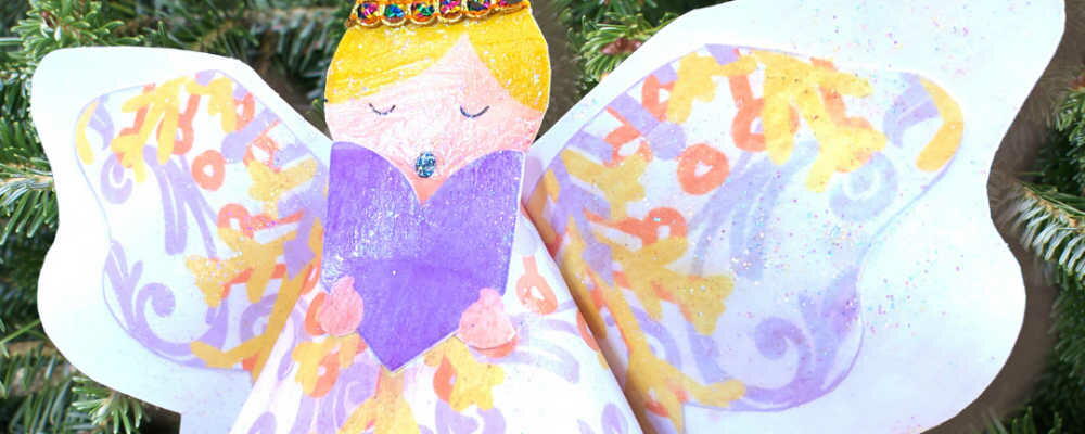 Paper Angel Tree Topper | AllFreeChristmasCrafts.com