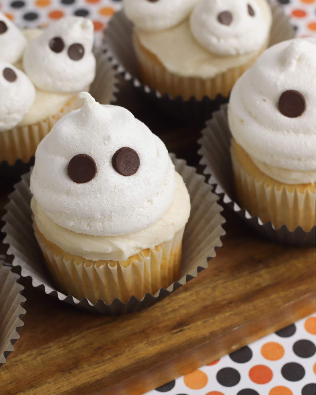 Halloween Ghost Cupcakes | TheBestDessertRecipes.com