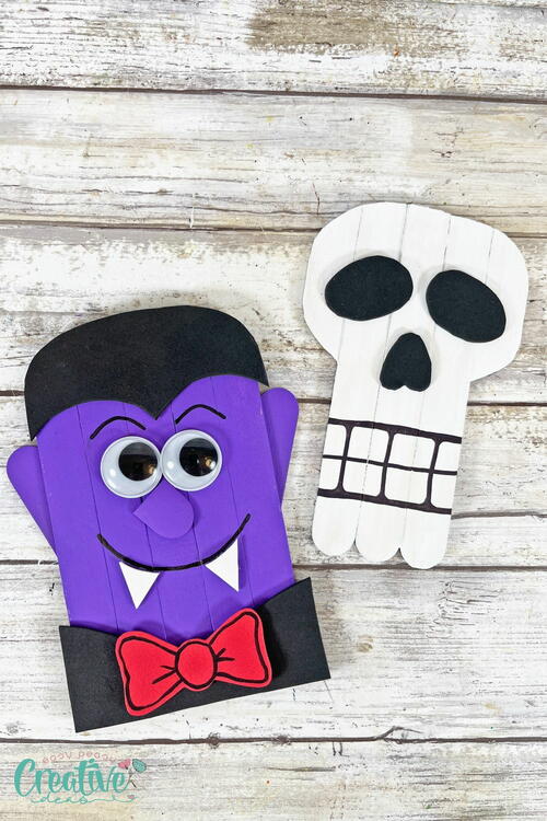 Dracula & Skull Halloween Crafts | AllFreeKidsCrafts.com