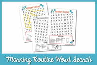 Fun Morning Routine Word Search Printable | FaveCrafts.com