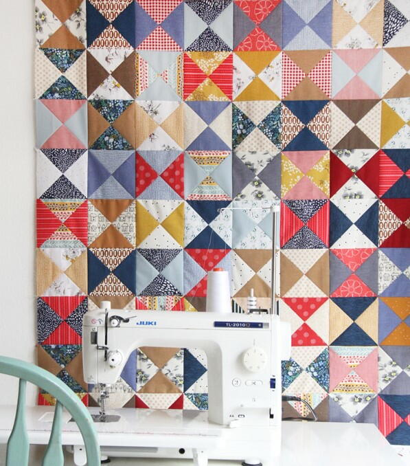 Easy Hourglass Quilt Pattern | FaveQuilts.com