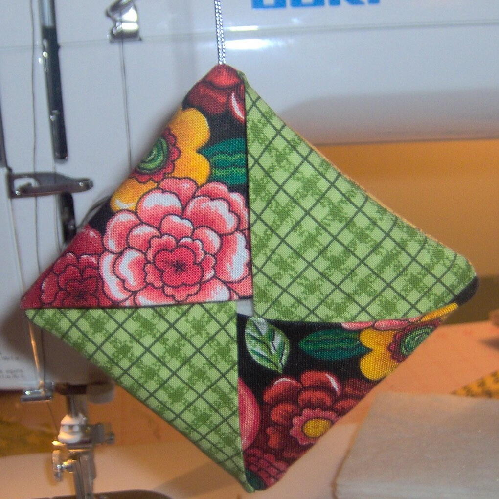 Folded Patchwork Ornament | FaveQuilts.com